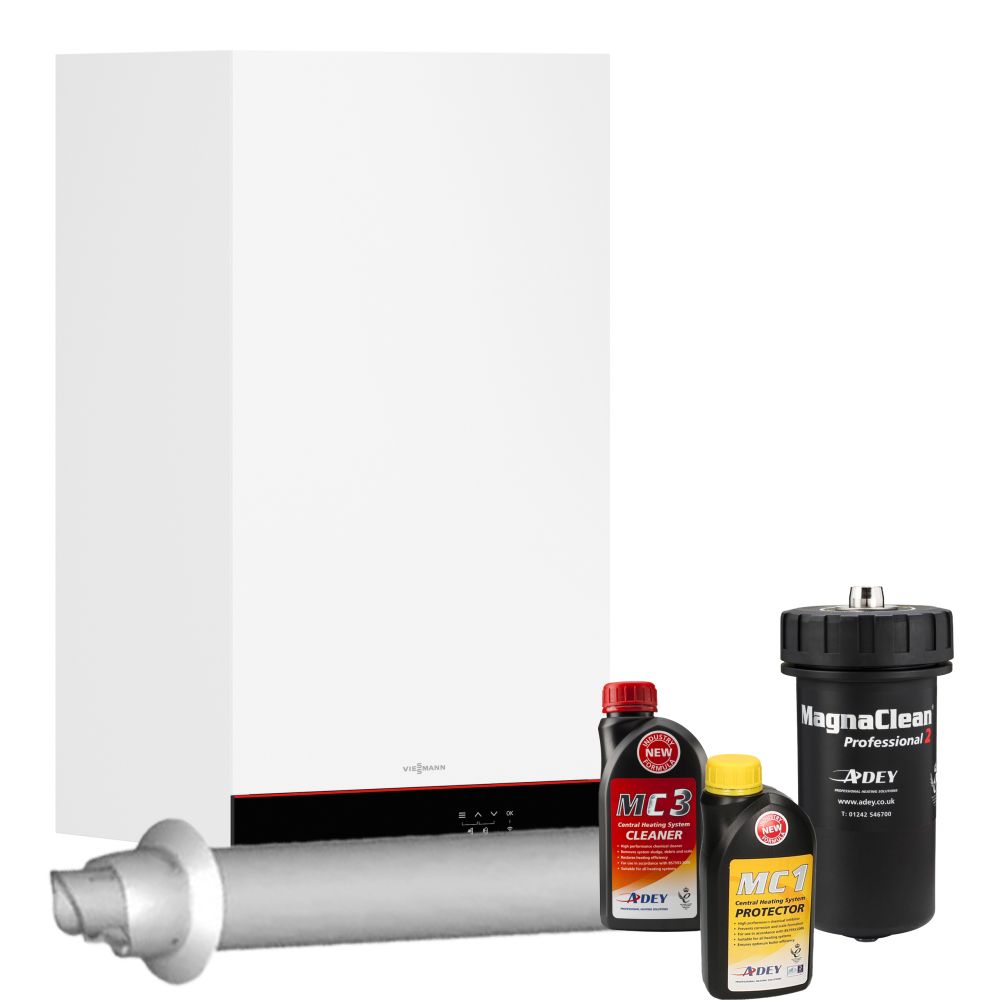 Viessmann Vitodens 050-W 25kW B0HA System Boiler, Horizontal Flue ...